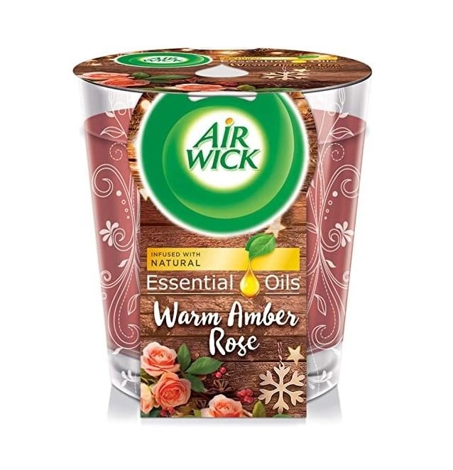 נר Air Wick Warm Amber Rose - חווית ריח קסומה במהדורה מוגבלת – בלה ...